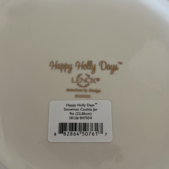 Lenox | Holiday | Lenox Happy Holly Days Snowman Cookie Jar | Poshmark